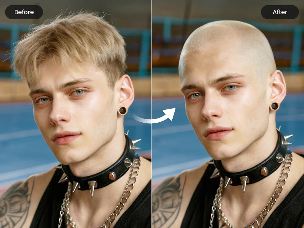 AI Bald Filter Online | How I look bald?